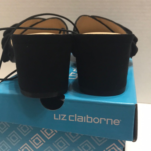 Liz Claiborne | Shoes | Liz Claiborne Black Slipon Sandals New | Poshmark
